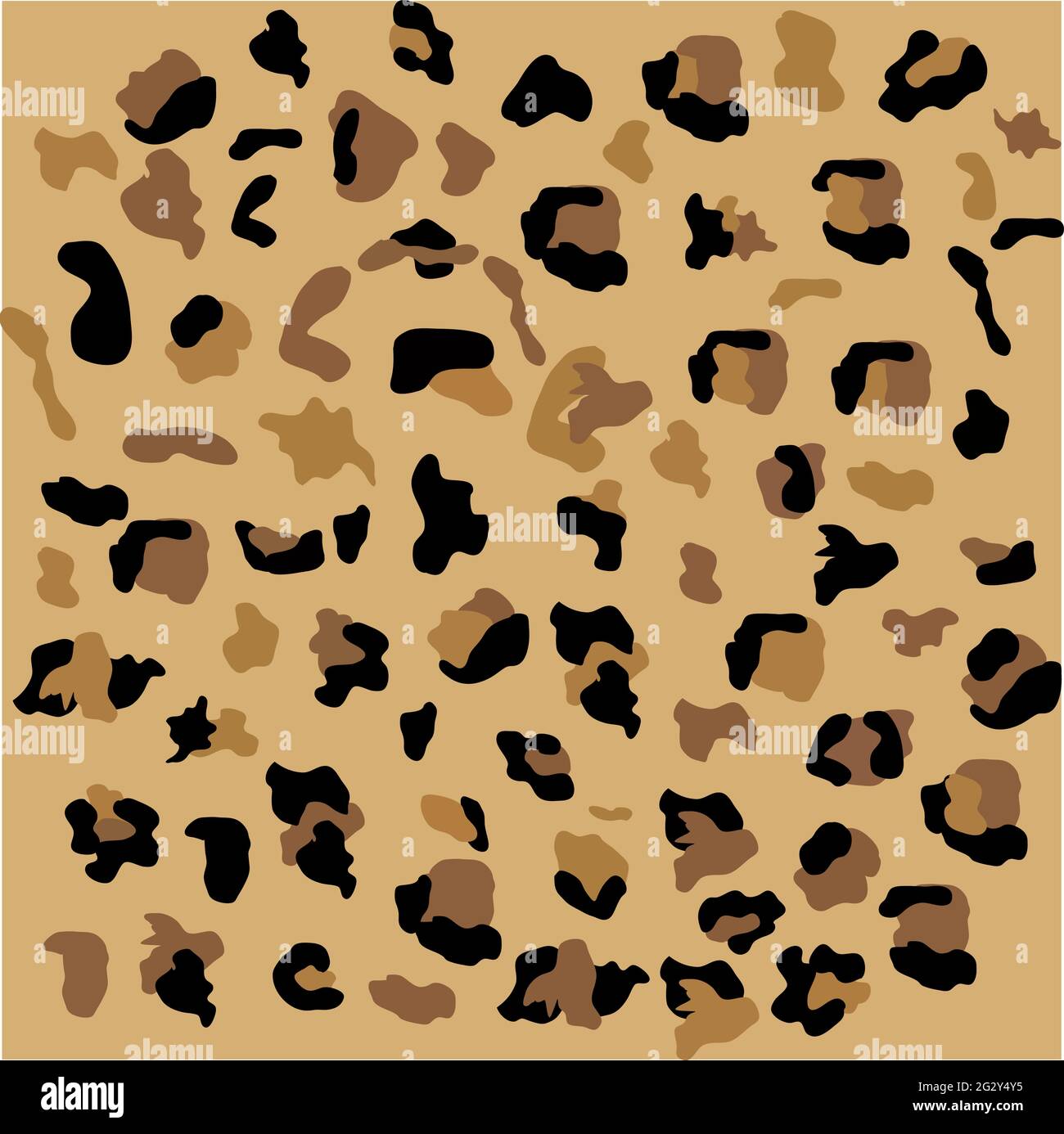 Fashionable Leopard Seamless Pattern. Stylized Spotted Leopard Skin ...