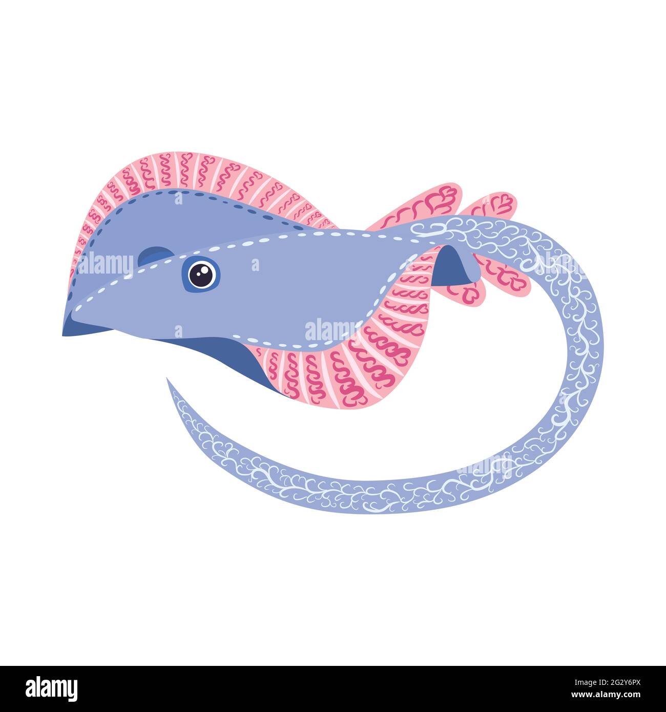 Sting ray cartoon illustration hi-res stock photography and images - Alamy