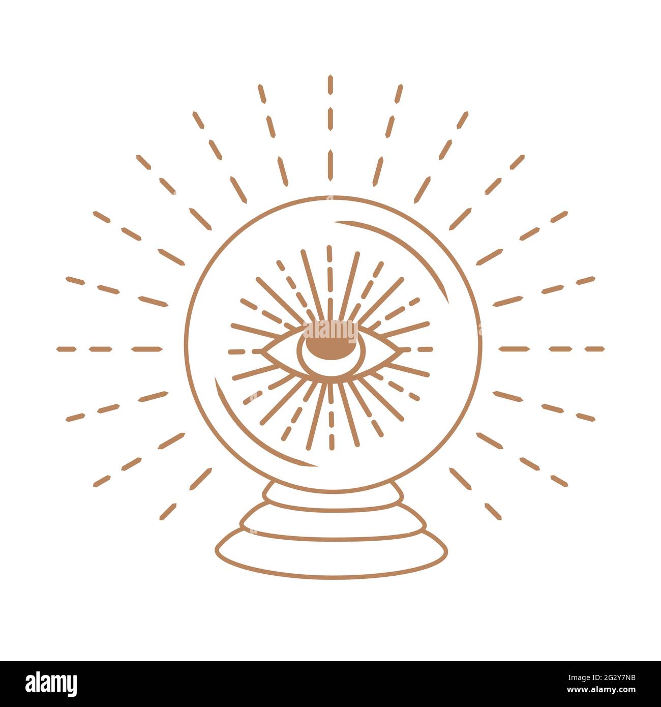 Esoteric symbol. Mystical and magical design with evil eyes Stock ...