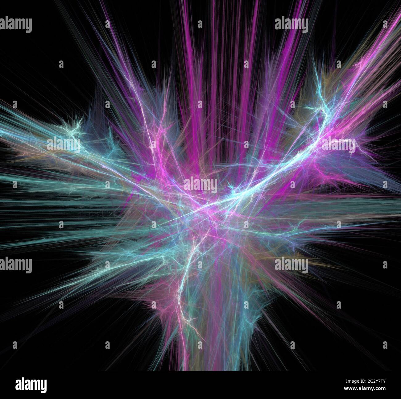 image of one Illustration of digital fractal Stock Photo - Alamy