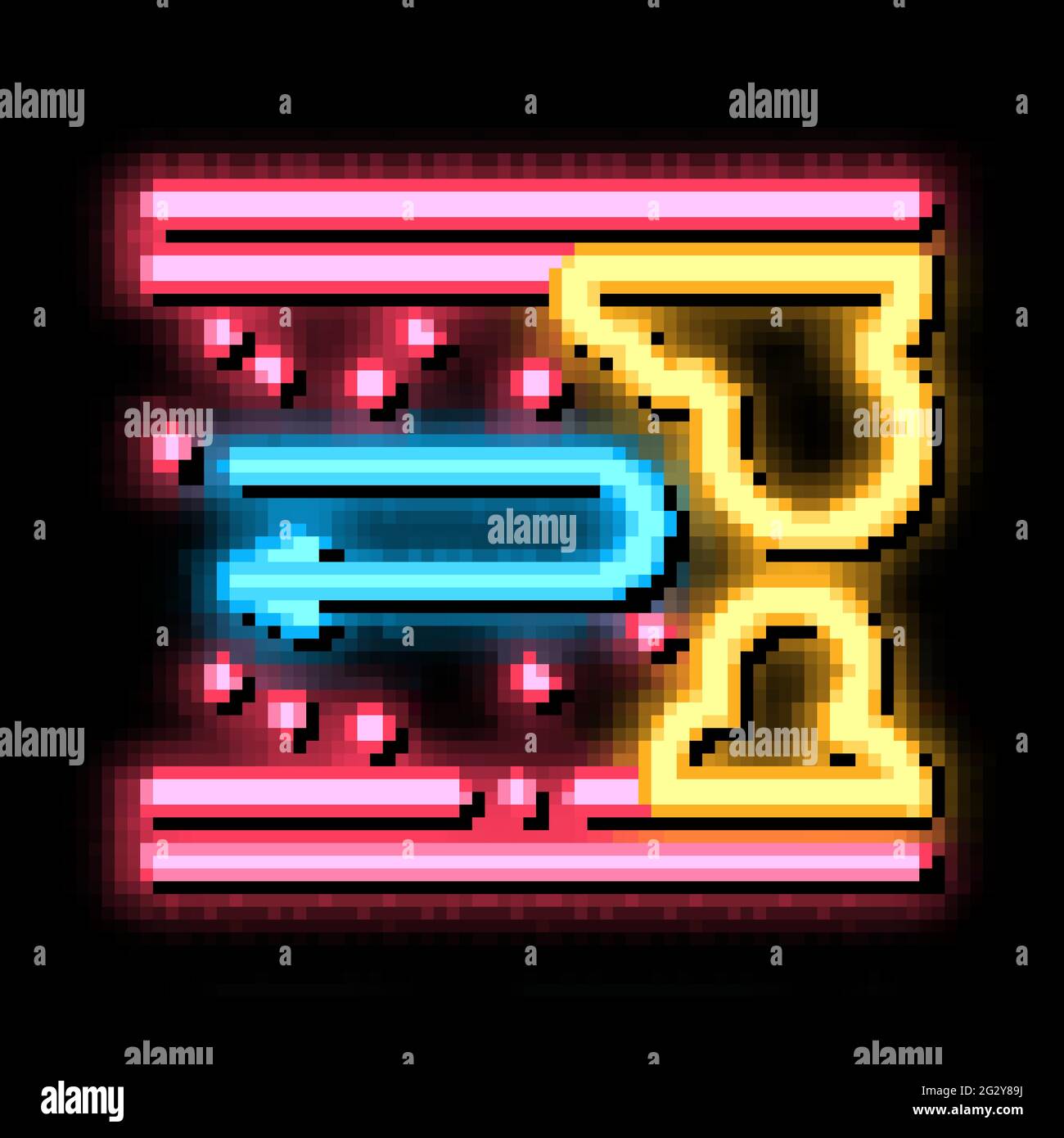 return blood in vessel neon glow icon illustration Stock Vector Image ...