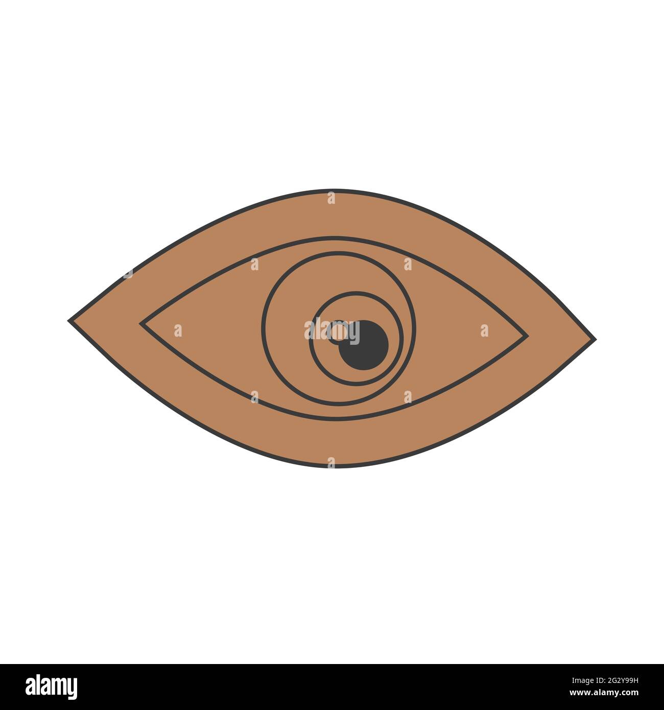 Esoteric symbol. Mystical and magical design with evil eyes Stock ...