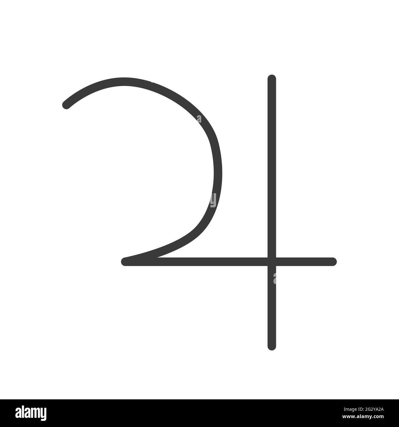 Esoteric symbol. Mystical and magical planet sign design. Neptune ...