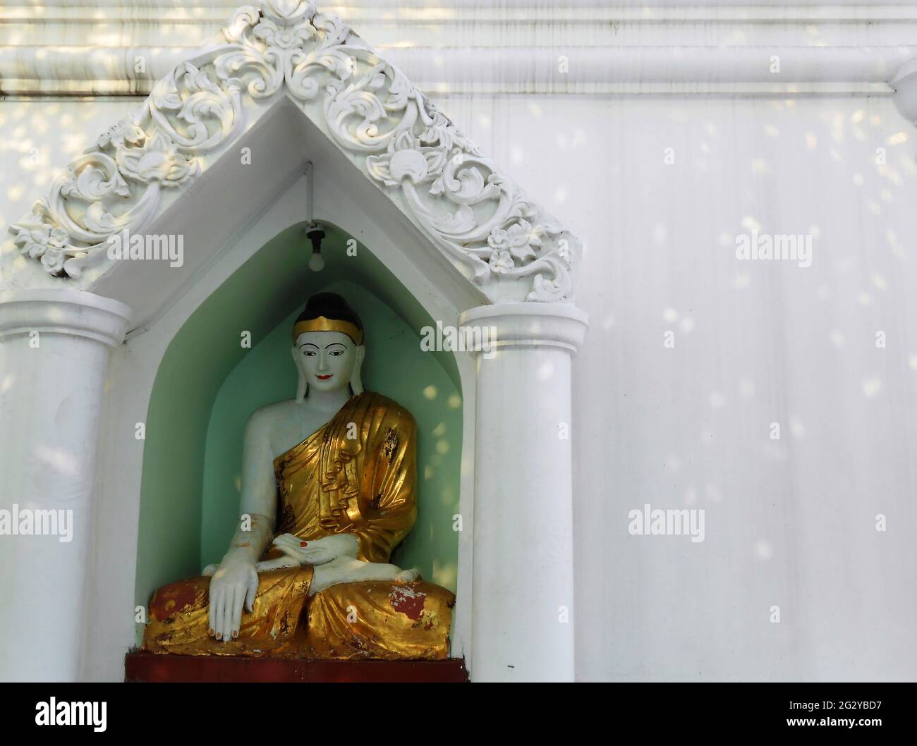 Buddhist Statue in Yangon, Myanmar Stock Photo - Alamy
