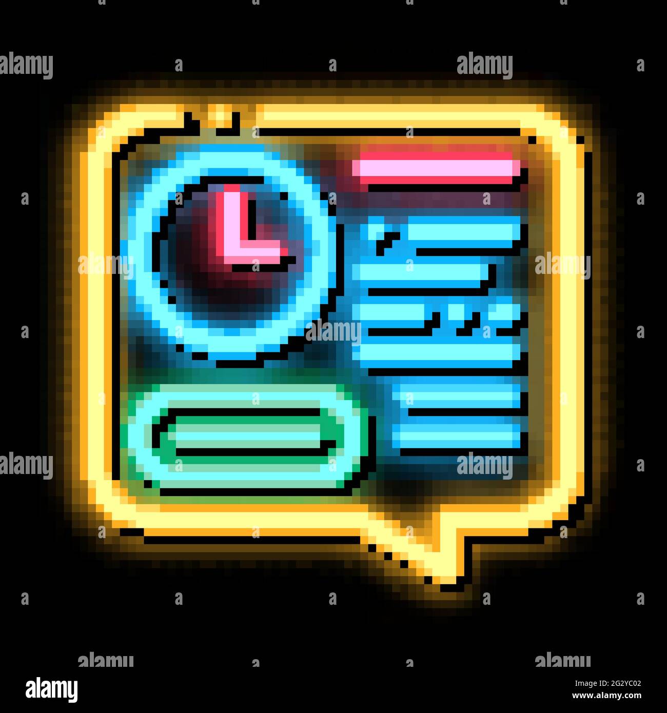 deadline of audit neon glow icon illustration Stock Vector Image & Art ...