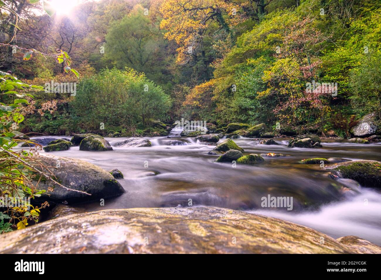 Where Waters Meet! North Devon Stock Photo - Alamy