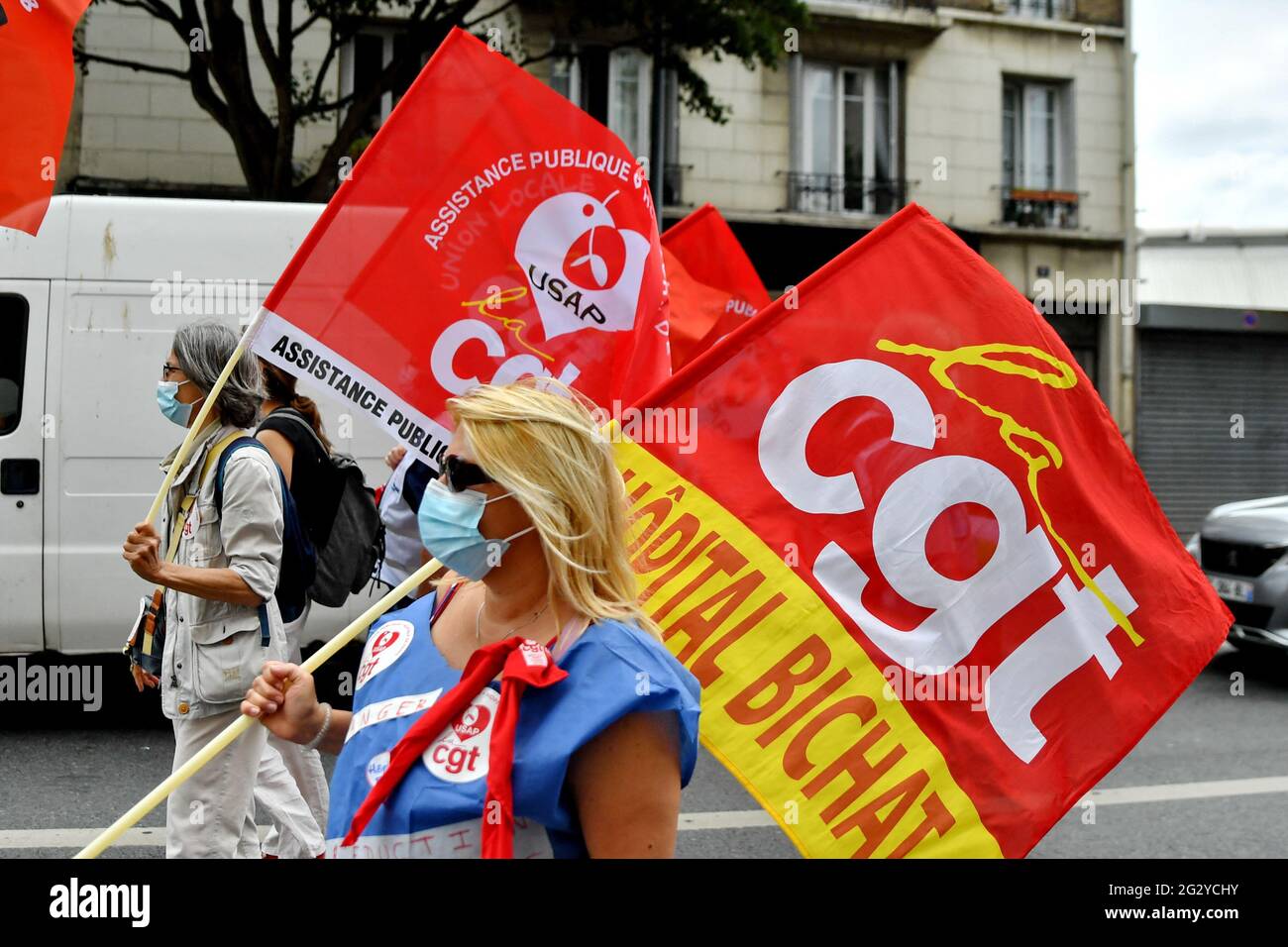 No to the closure of Bichat and Beaujon hospitals demonstration for the ...
