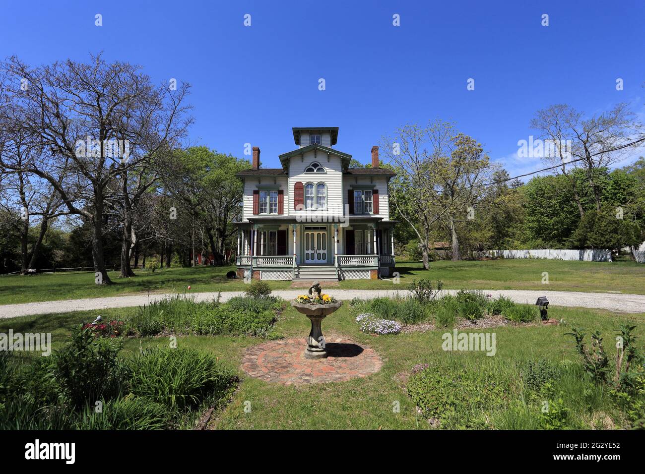 Historic Hawkins house Yaphank Long Island New York Stock Photo - Alamy