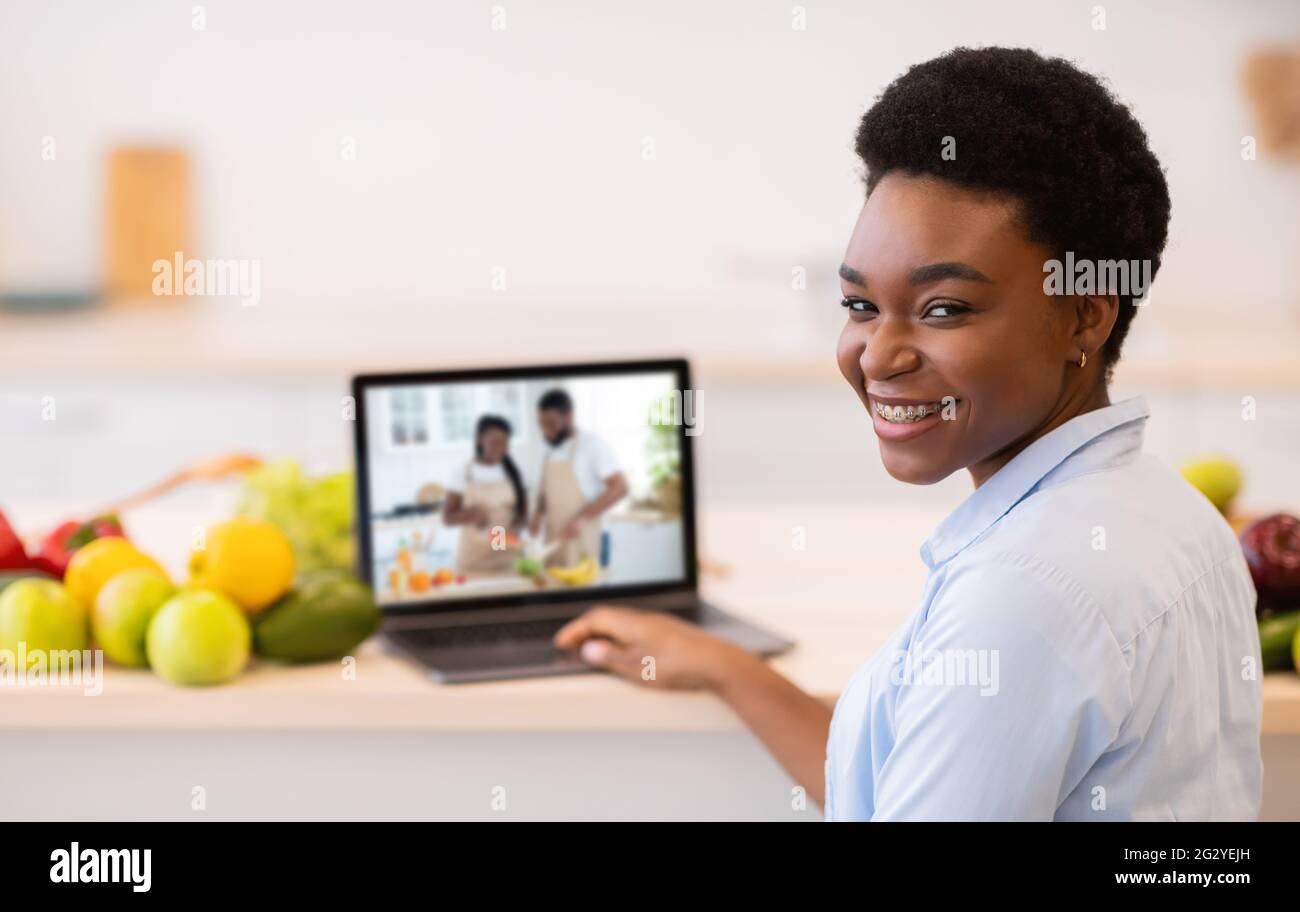 African american female culinary blogger hi-res stock photography and ...