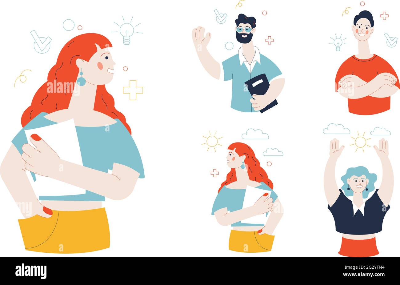 Modern young Stock Vector Images - Alamy