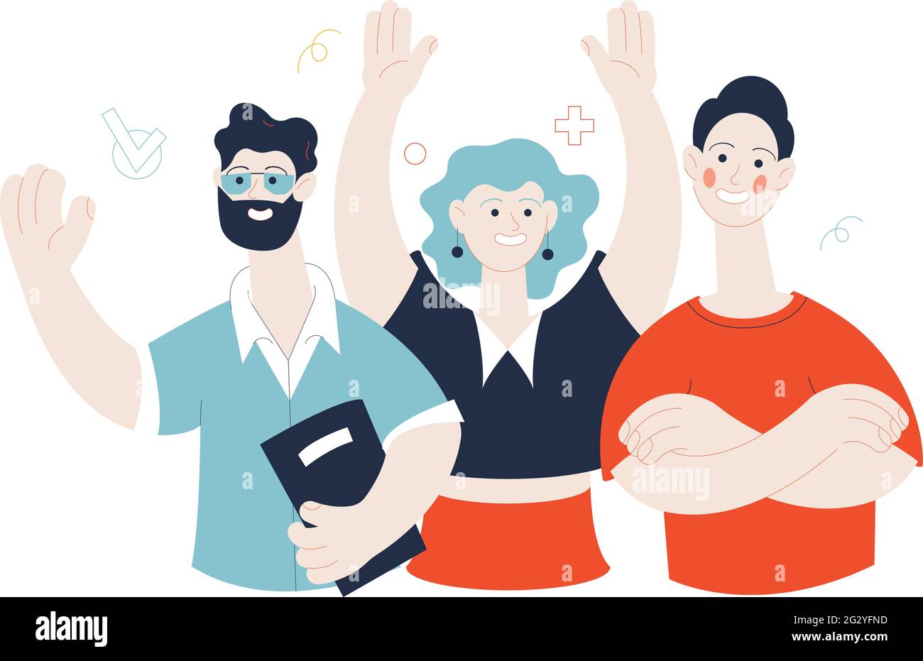 Modern young Stock Vector Images - Alamy