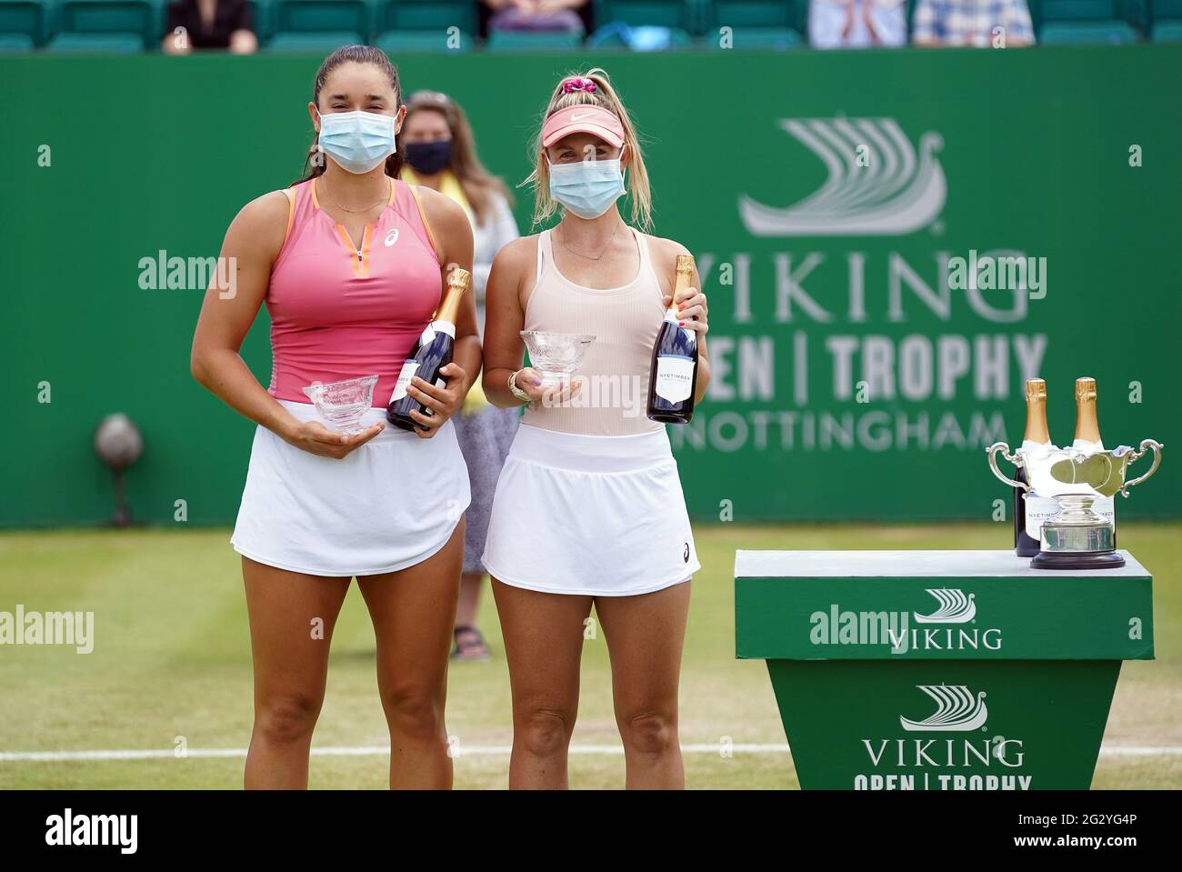 Storm Sanders and Caroline Dolehide after finishing as runners up in ...