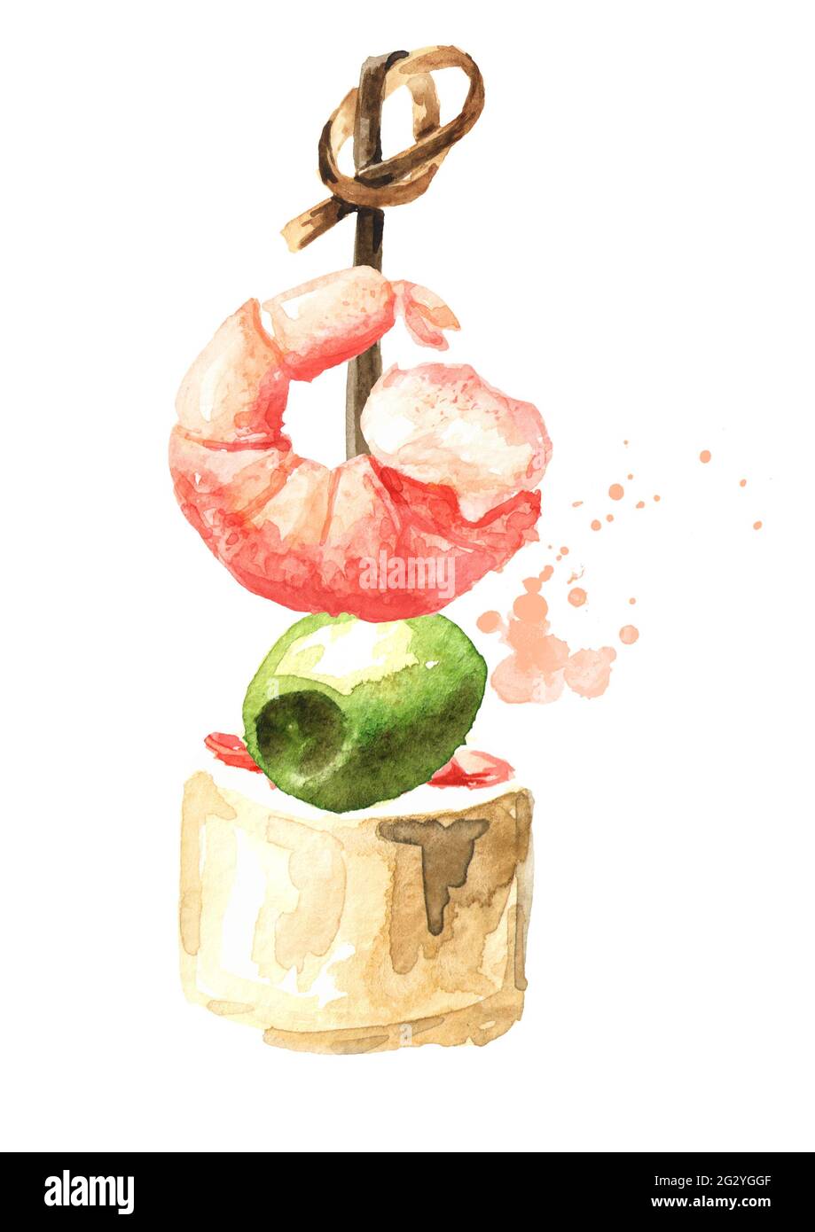 Appetizer for a festive table. Mini canape with creamy cheese, olive ...