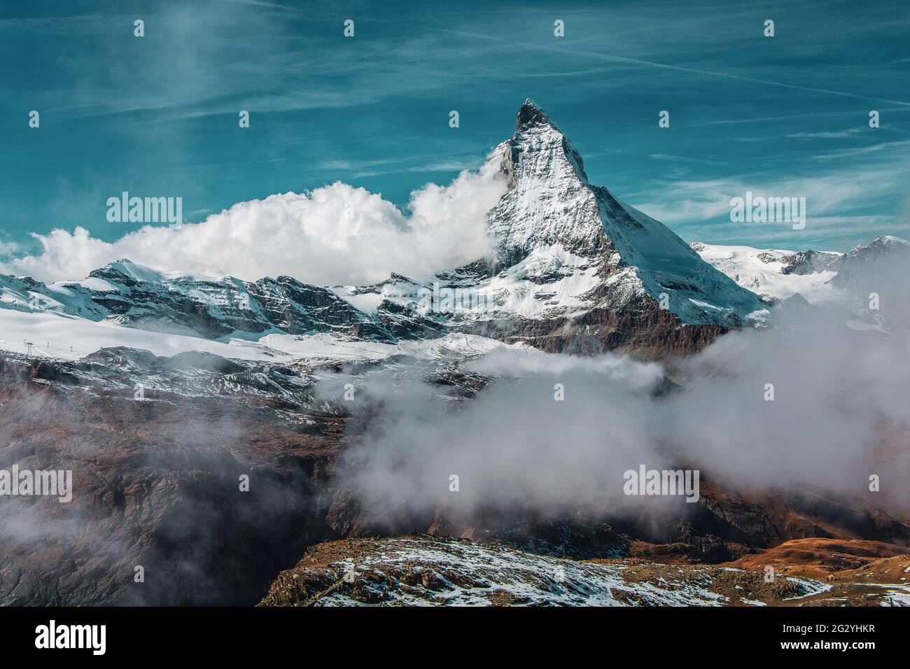 Aerial matterhorn hi-res stock photography and images - Alamy