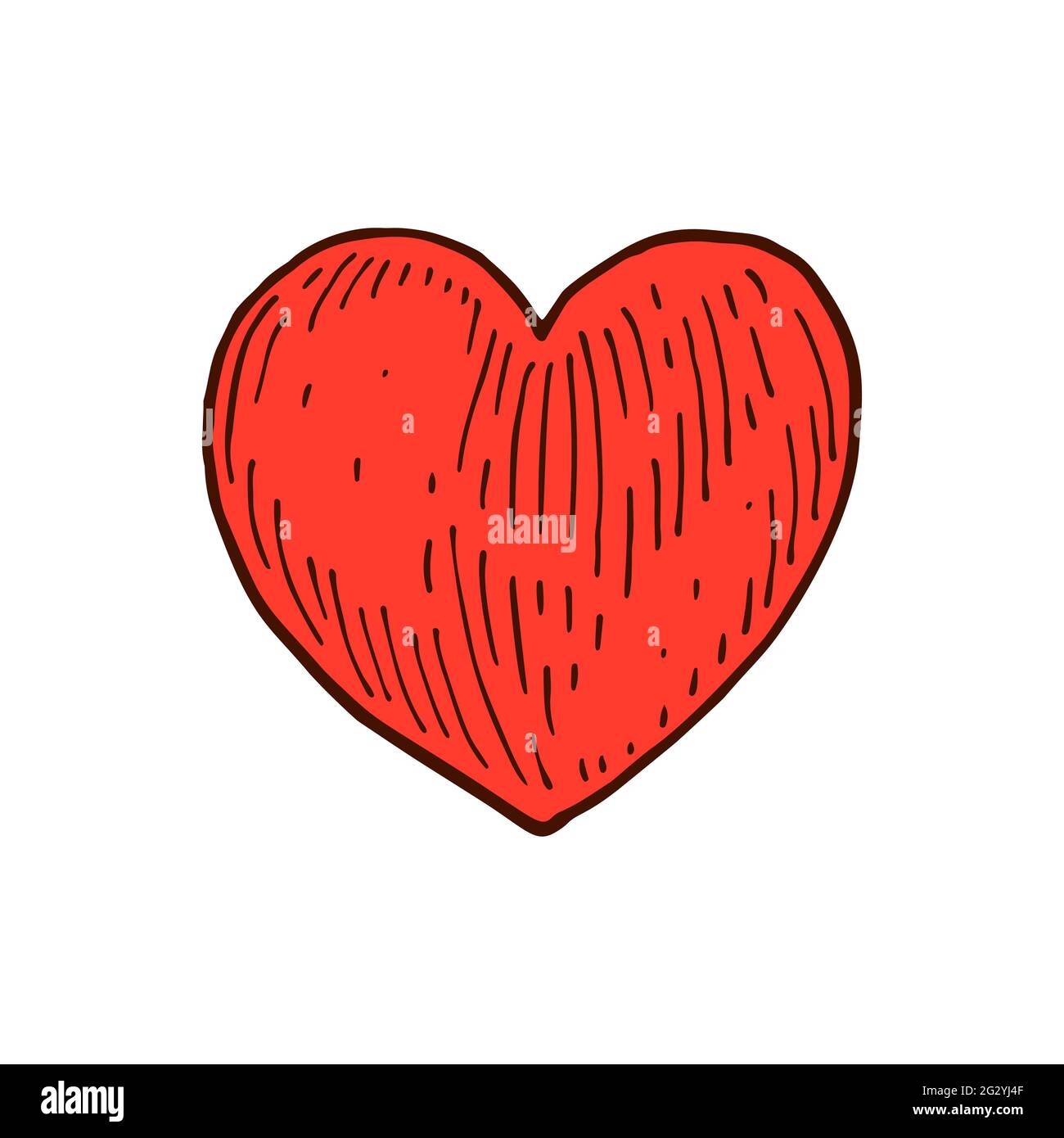 Hand drawn heart shape hi-res stock photography and images - Alamy