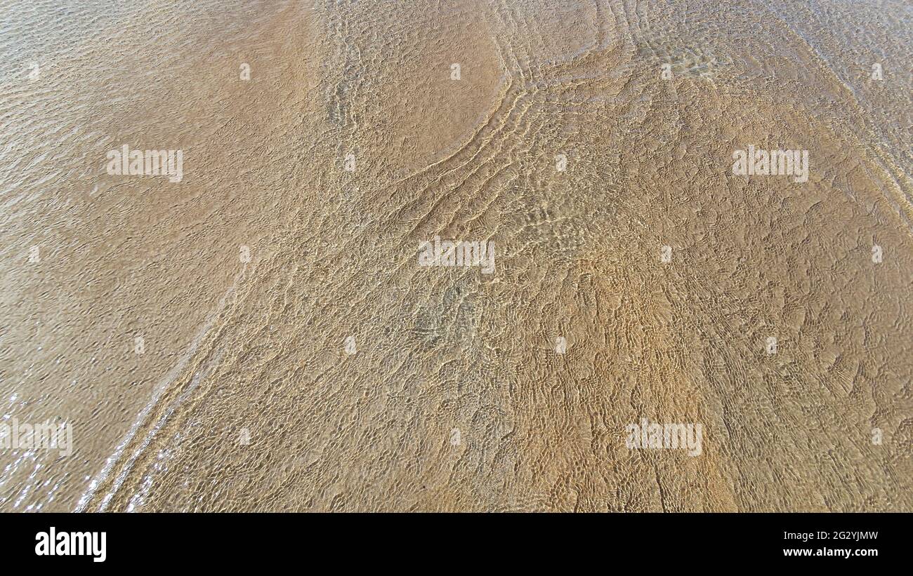 Sand and water: patterns and lines in sand created by the and water ...
