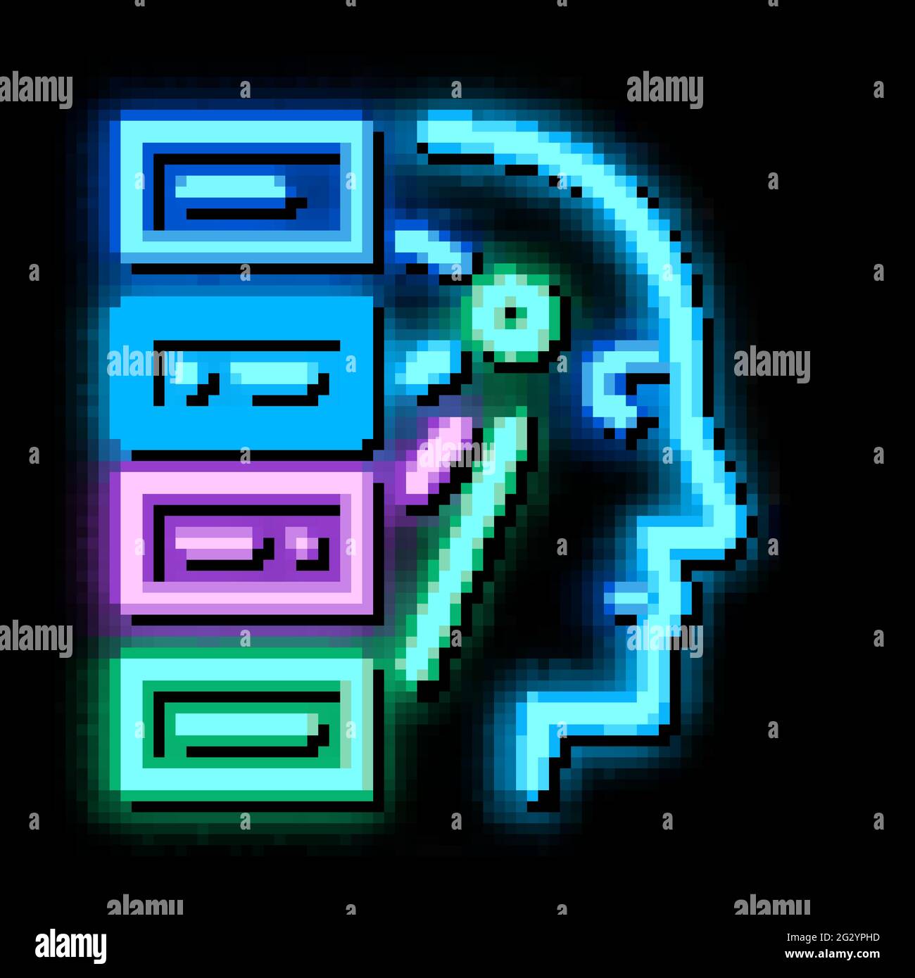algorithm machine learning neon glow icon illustration Stock Vector ... algorithm machine learning neon glow icon illustration Stock Vector ...