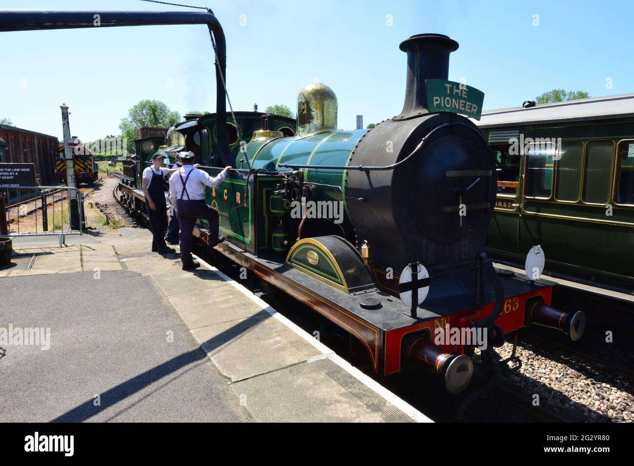 An 01 class steam locomotive Stock Photo - Alamy