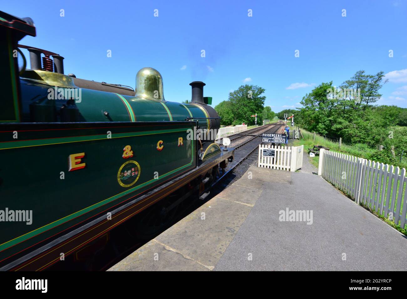 An H class locomotive running on The Bluebel railway Stock Photo - Alamy