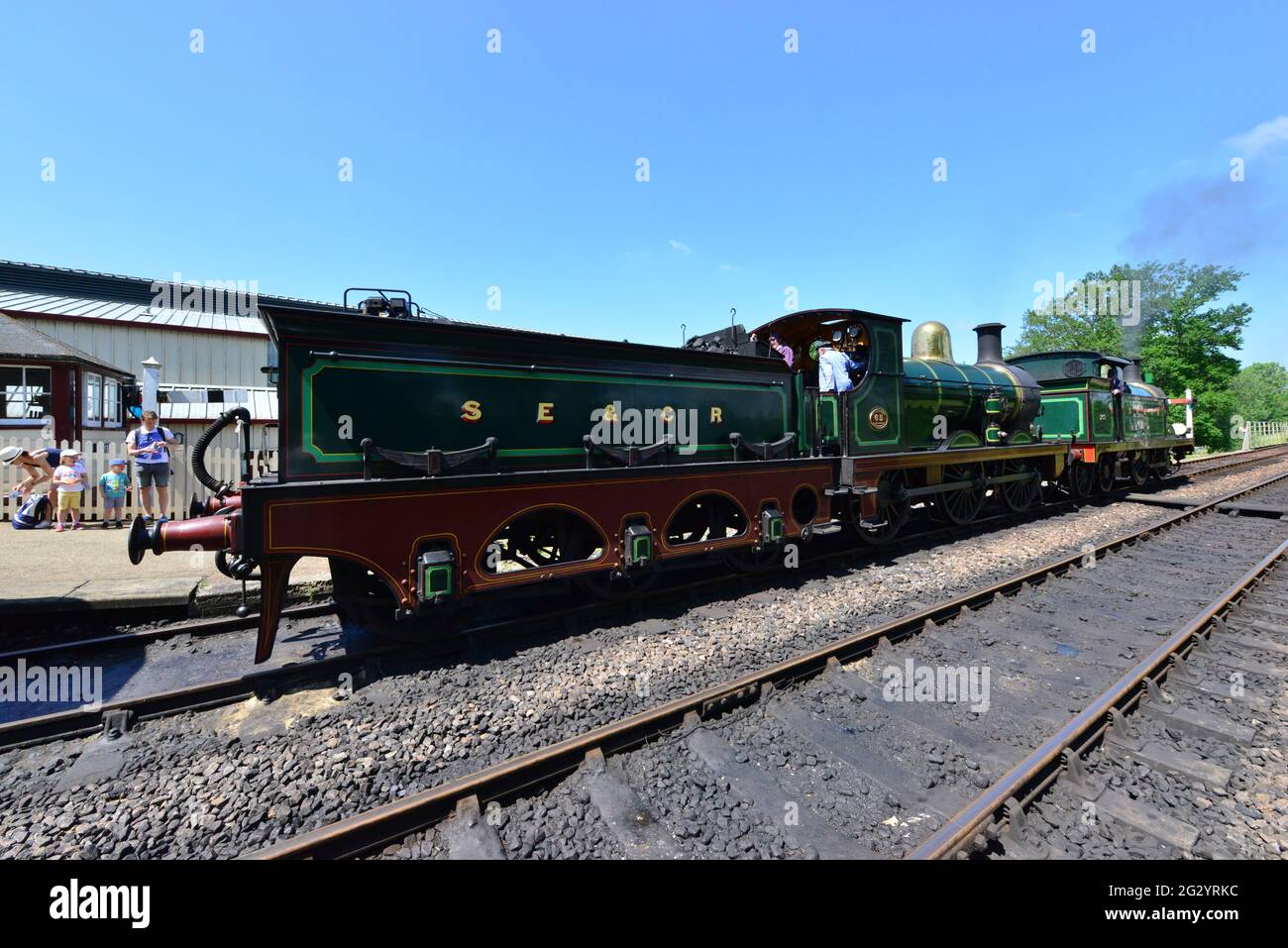 An 01 class steam locomotive Stock Photo - Alamy