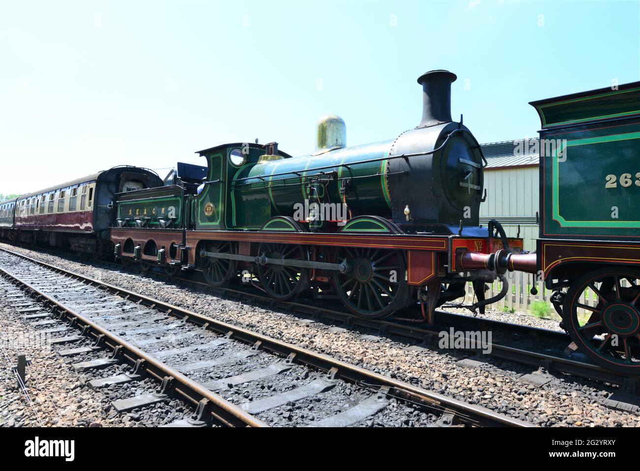 An 01 class steam locomotive Stock Photo - Alamy