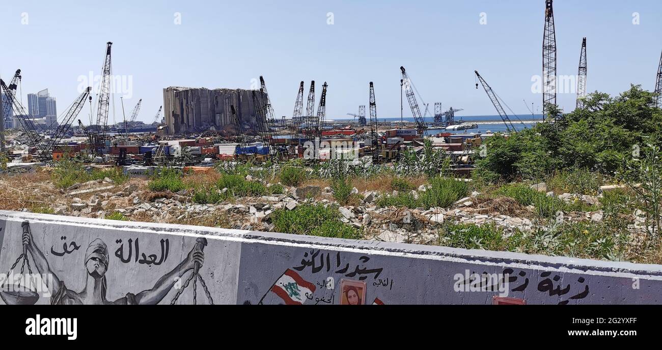 Beirut after explosion hi-res stock photography and images - Alamy