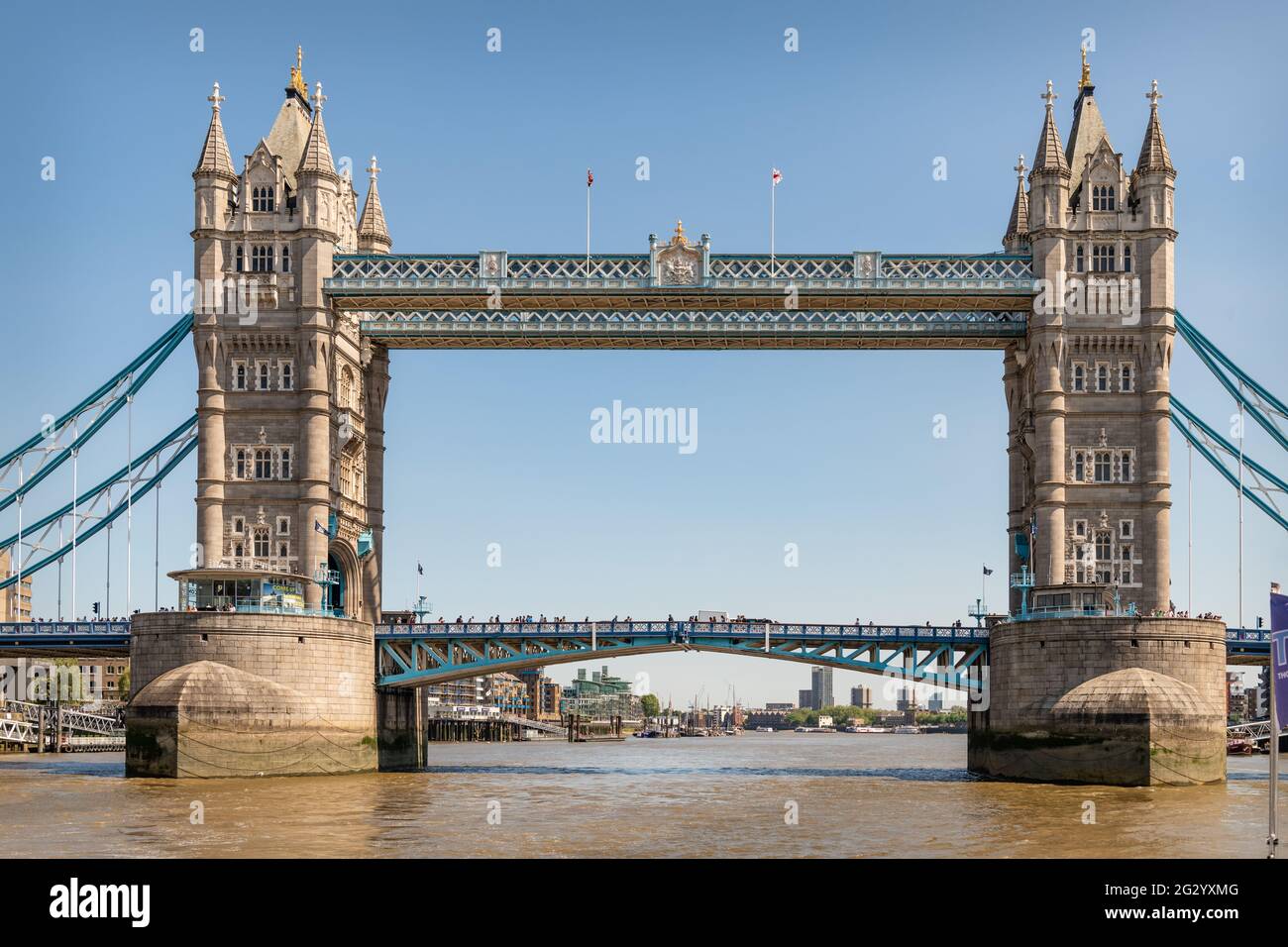 Tower Bridge from a boat in the Thames. London, UK Stock Photo - Alamy