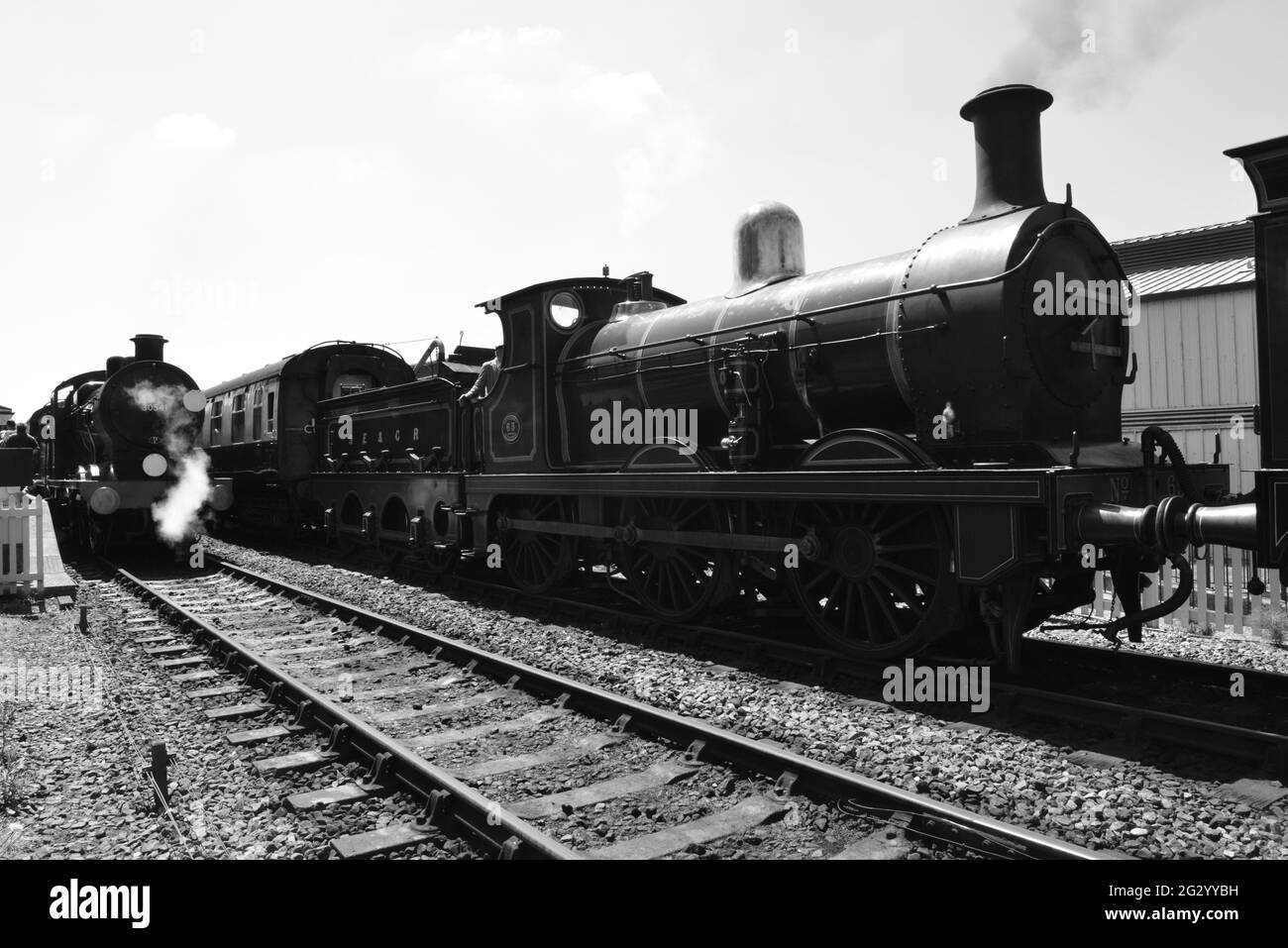 An 01 class steam locomotive Stock Photo - Alamy