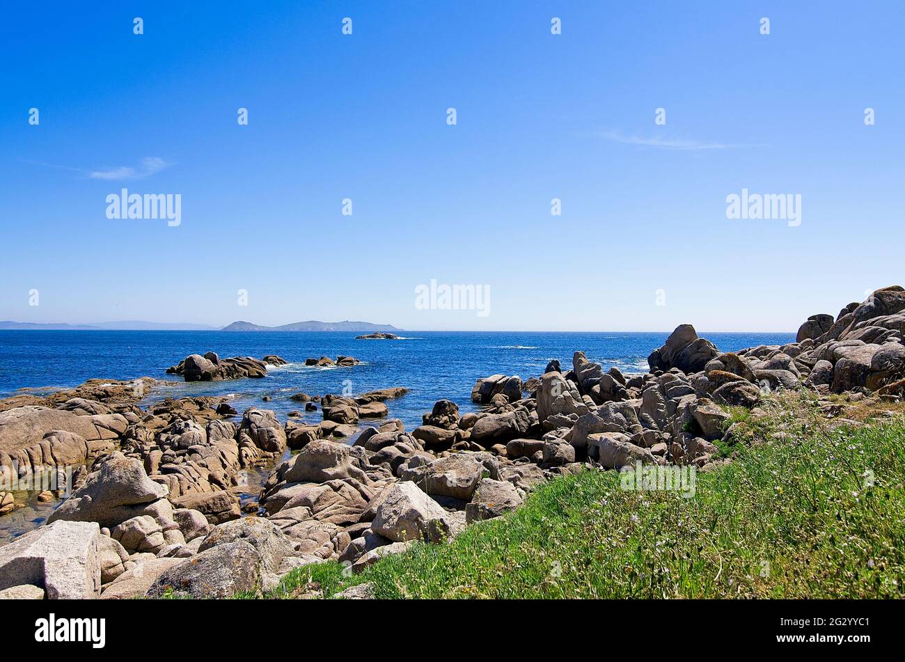 Sunny day at the beach. Vacation scene Stock Photo - Alamy