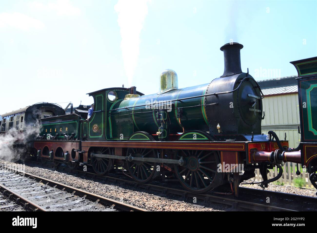 An 01 class steam locomotive Stock Photo - Alamy