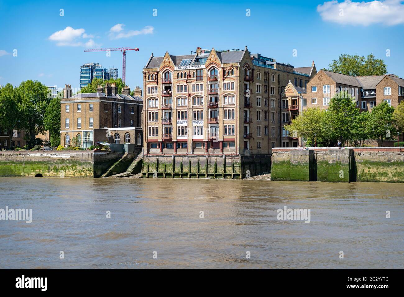 Oliver's Wharf Grade II listed apartment building, former warehouse on ...