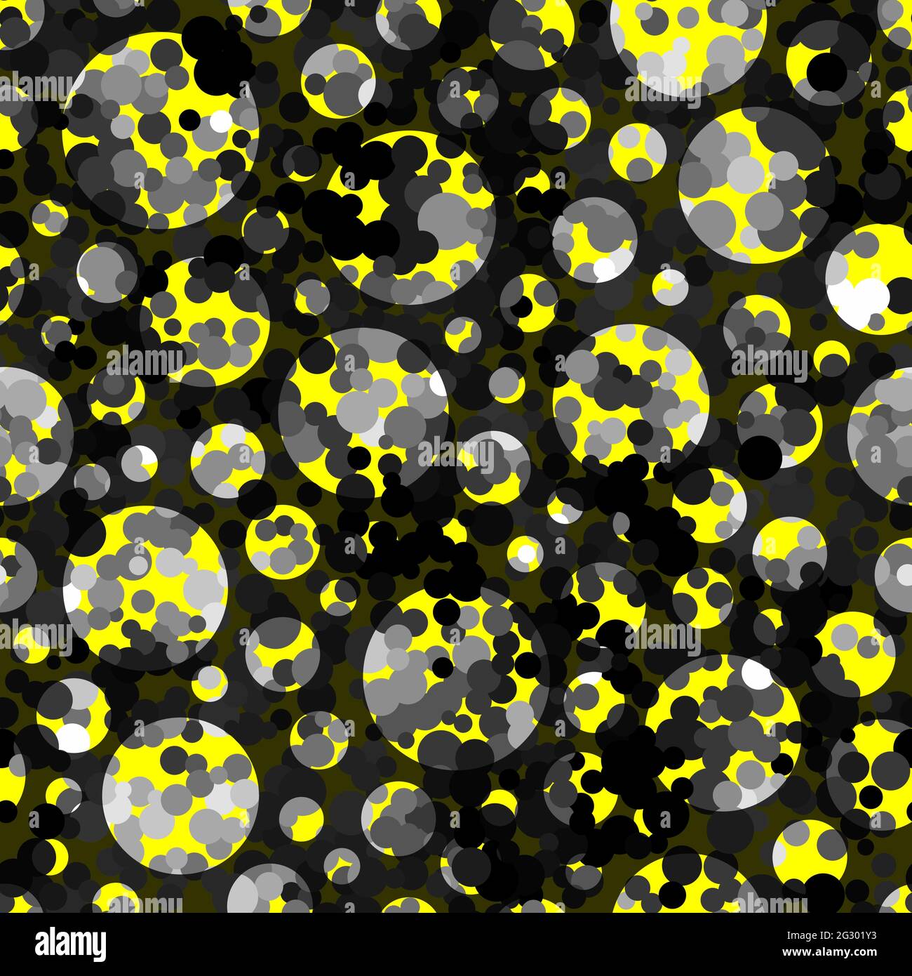 Seamless texture with transparent monochrome bubbles vector festive ...