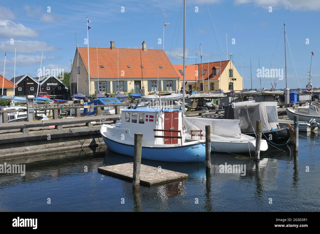 Dragor / Denmark. 13 June 2021, The old Dragor village small fishing ...