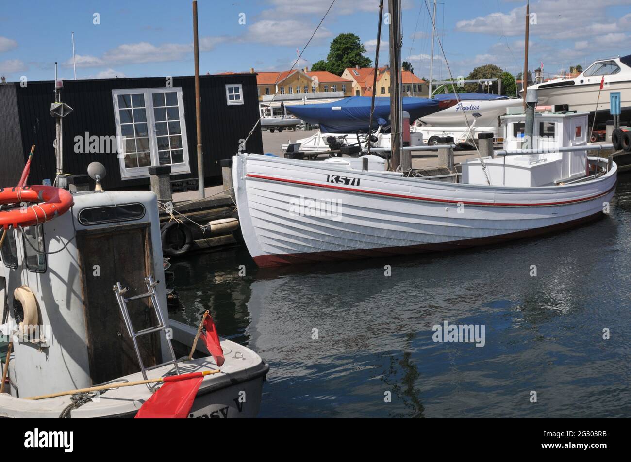 Dragor / Denmark. 13 June 2021, The old Dragor village small fishing ...
