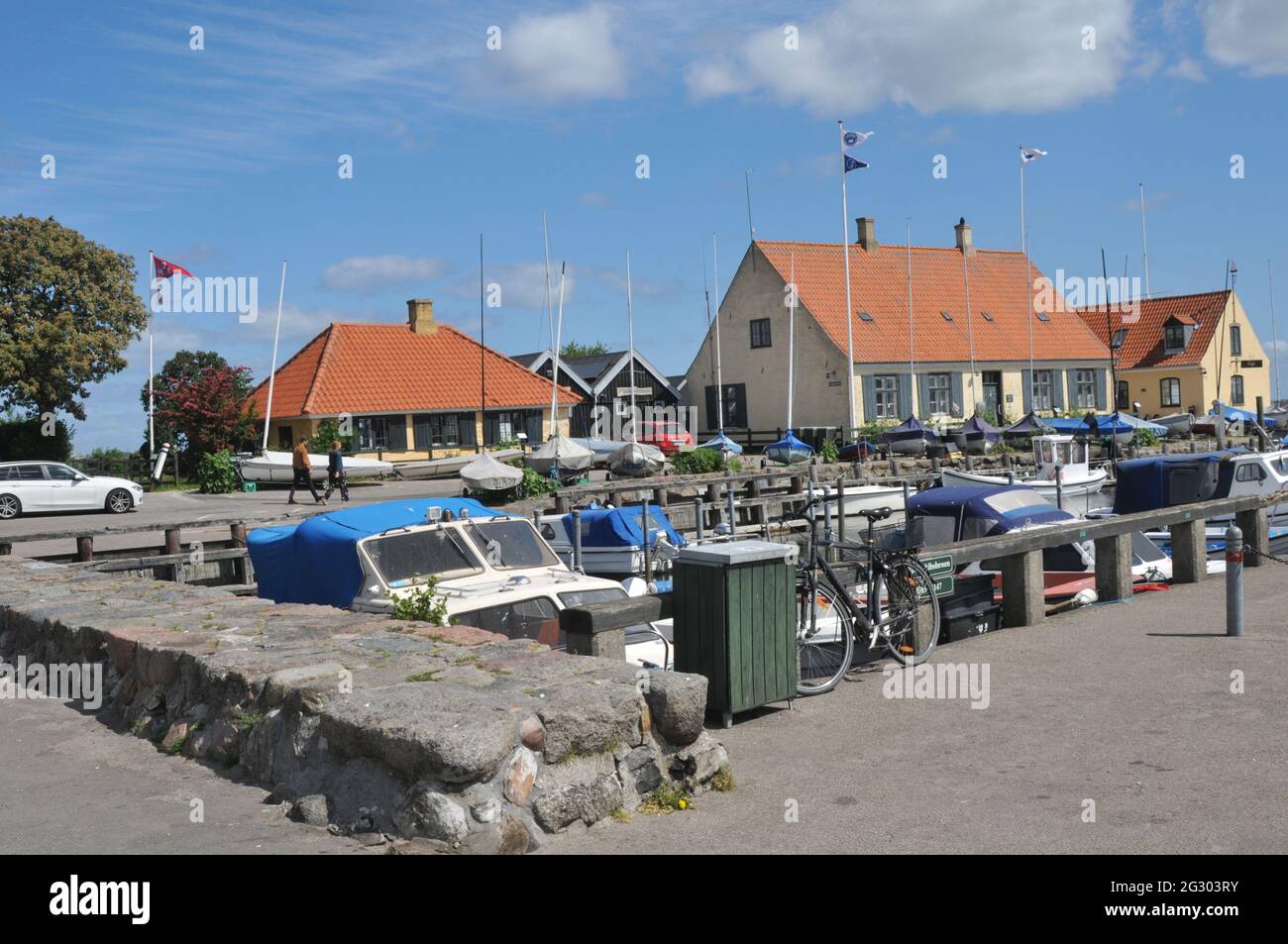 Dragor / Denmark. 13 June 2021, The old Dragor village small fishing ...