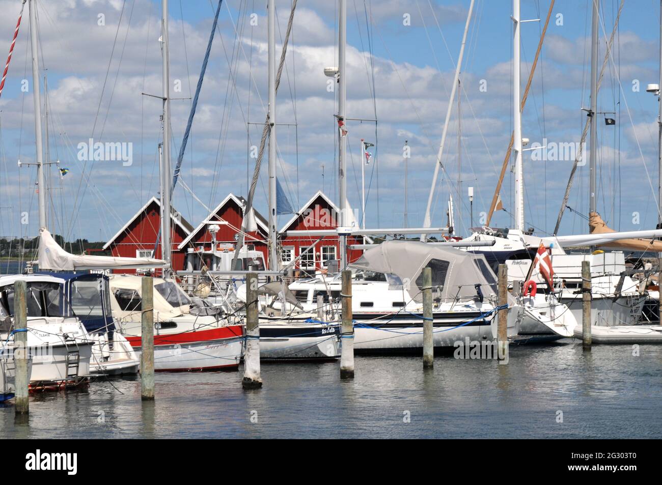 Dragor / Denmark. 13 June 2021, The old Dragor village small fishing ...
