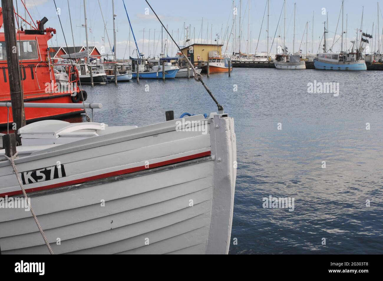 Dragor / Denmark. 13 June 2021, The old Dragor village small fishing ...