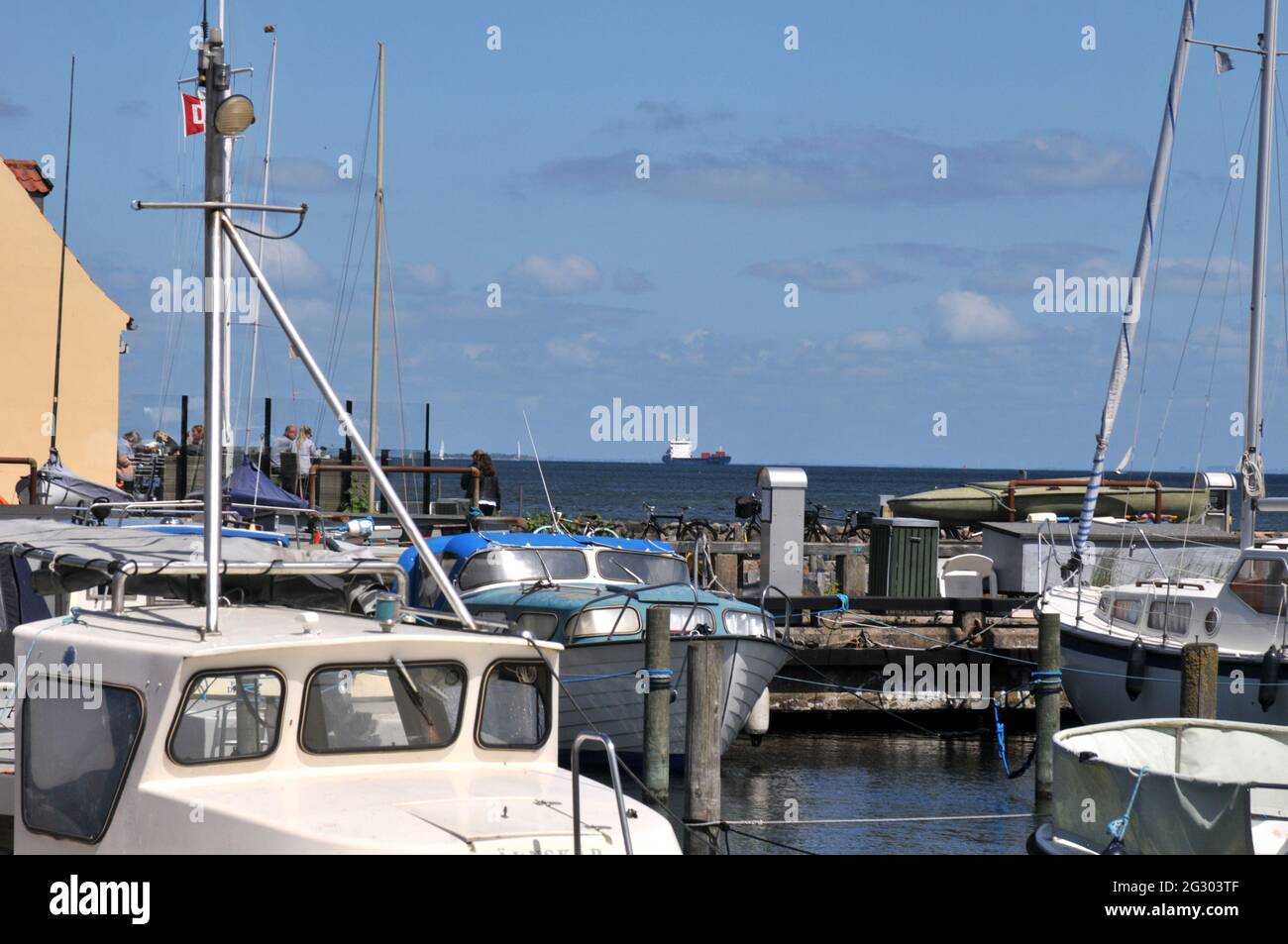 Dragor / Denmark. 13 June 2021, The old Dragor village small fishing ...