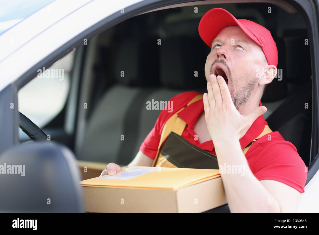 Courier driver hi-res stock photography and images - Alamy