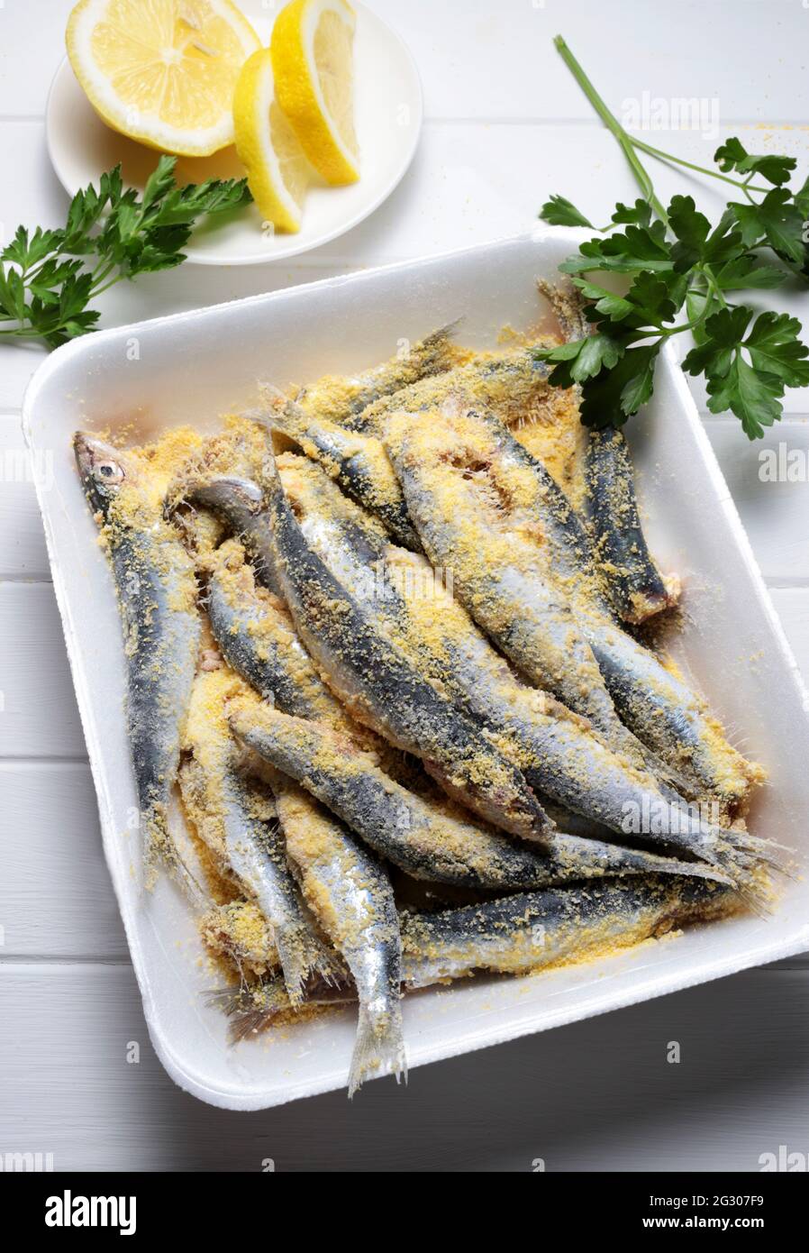 Dish cleaned fresh sardines hi-res stock photography and images - Alamy