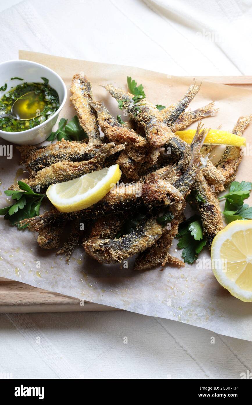 Little fried fish hi-res stock photography and images - Alamy