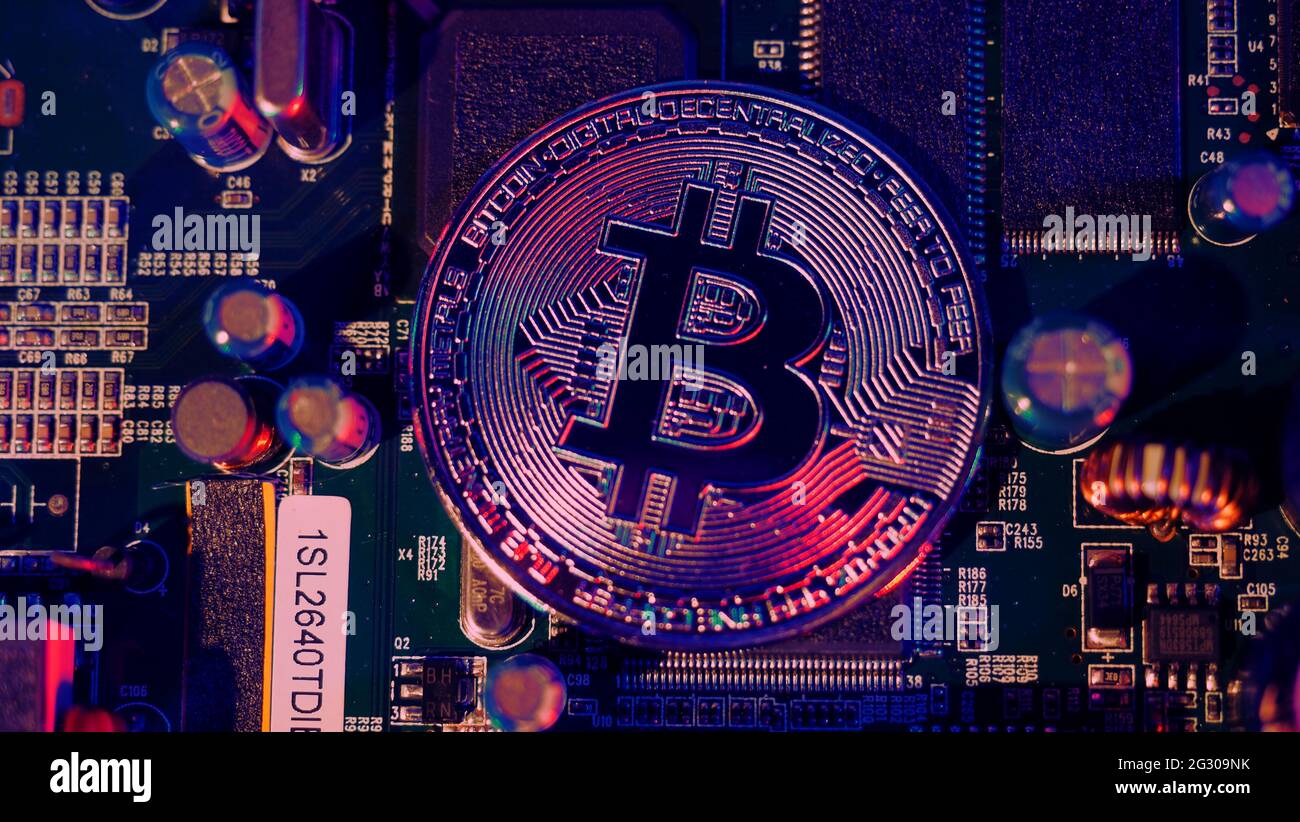 Bitcoin and semiconductor. Represent mining in Cryptocurrency cause ...