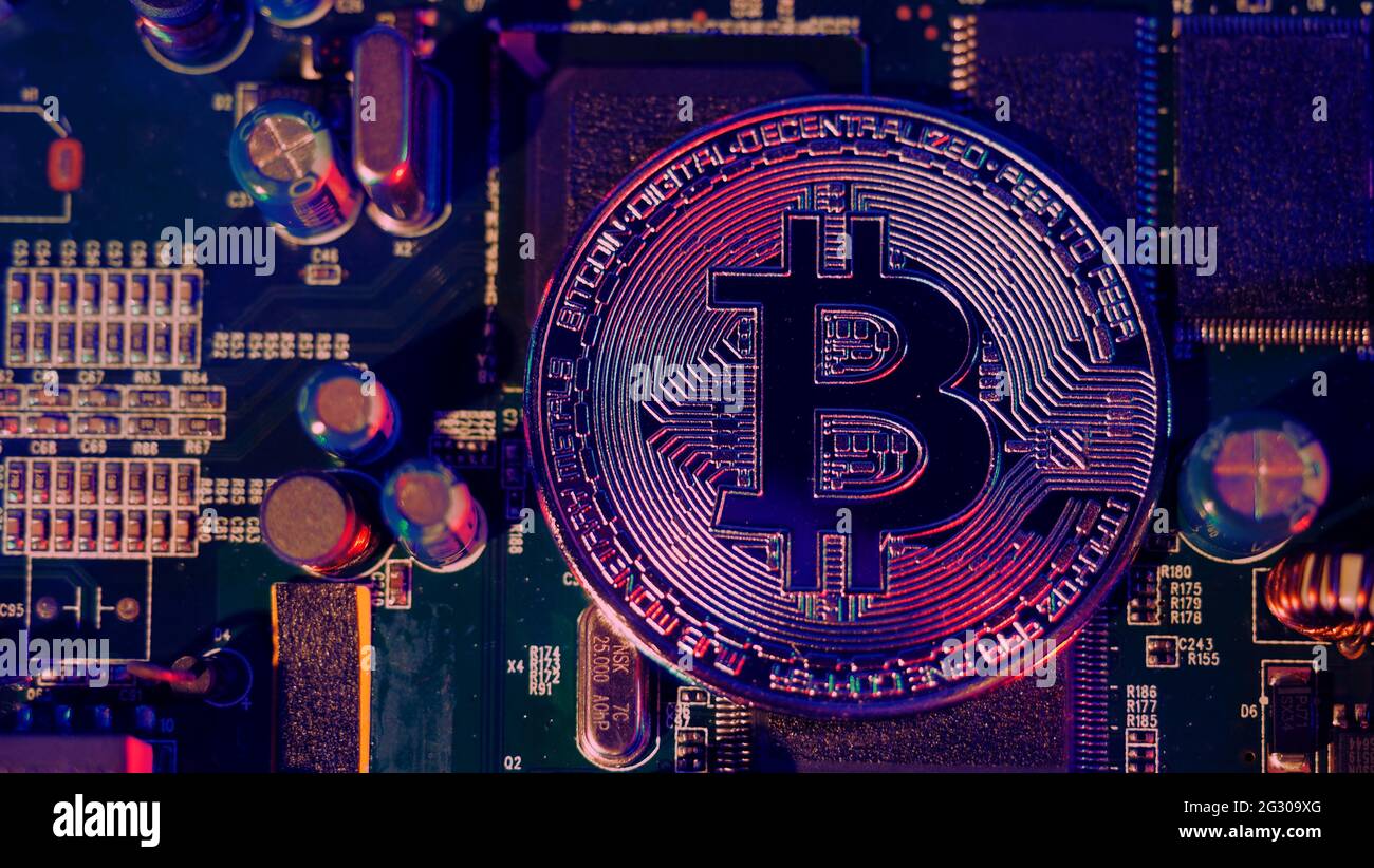 Bitcoin and semiconductor. Represent mining in Cryptocurrency cause ...
