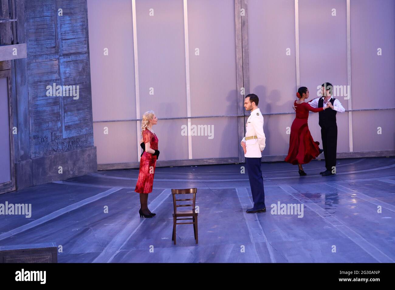 Premiere: Musical "Evita" , in den Hauptrollen Anna Gössi,Max Dollinger ...