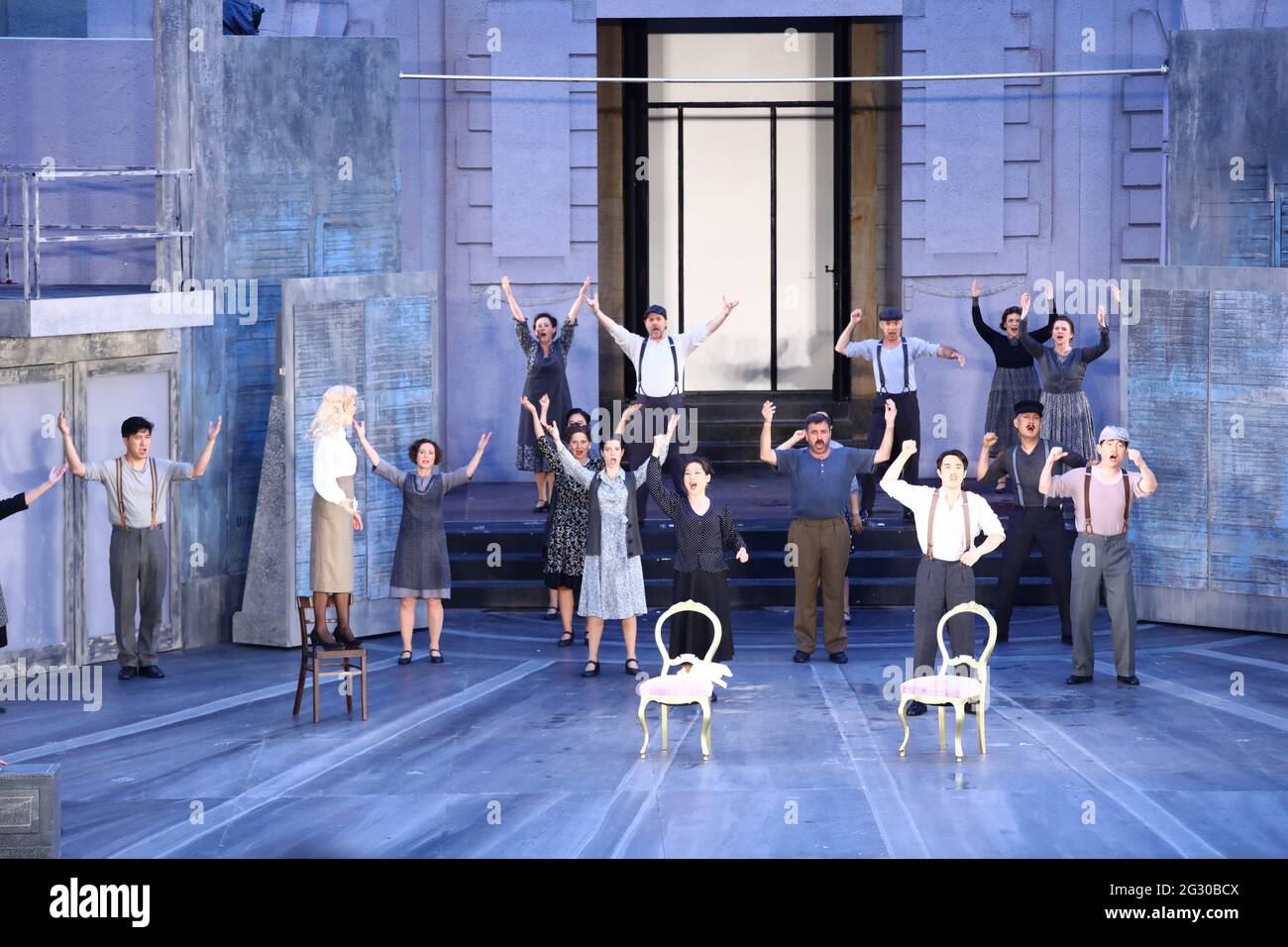 Premiere: Musical "Evita" , in den Hauptrollen Anna Gössi,Max Dollinger ...