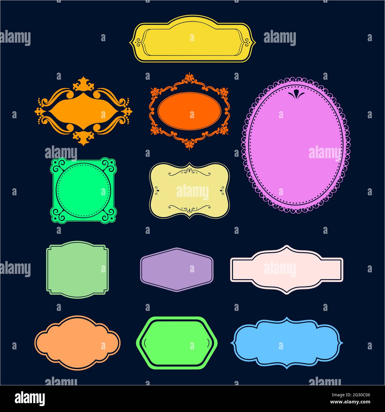 Retro element Stock Vector Images - Alamy