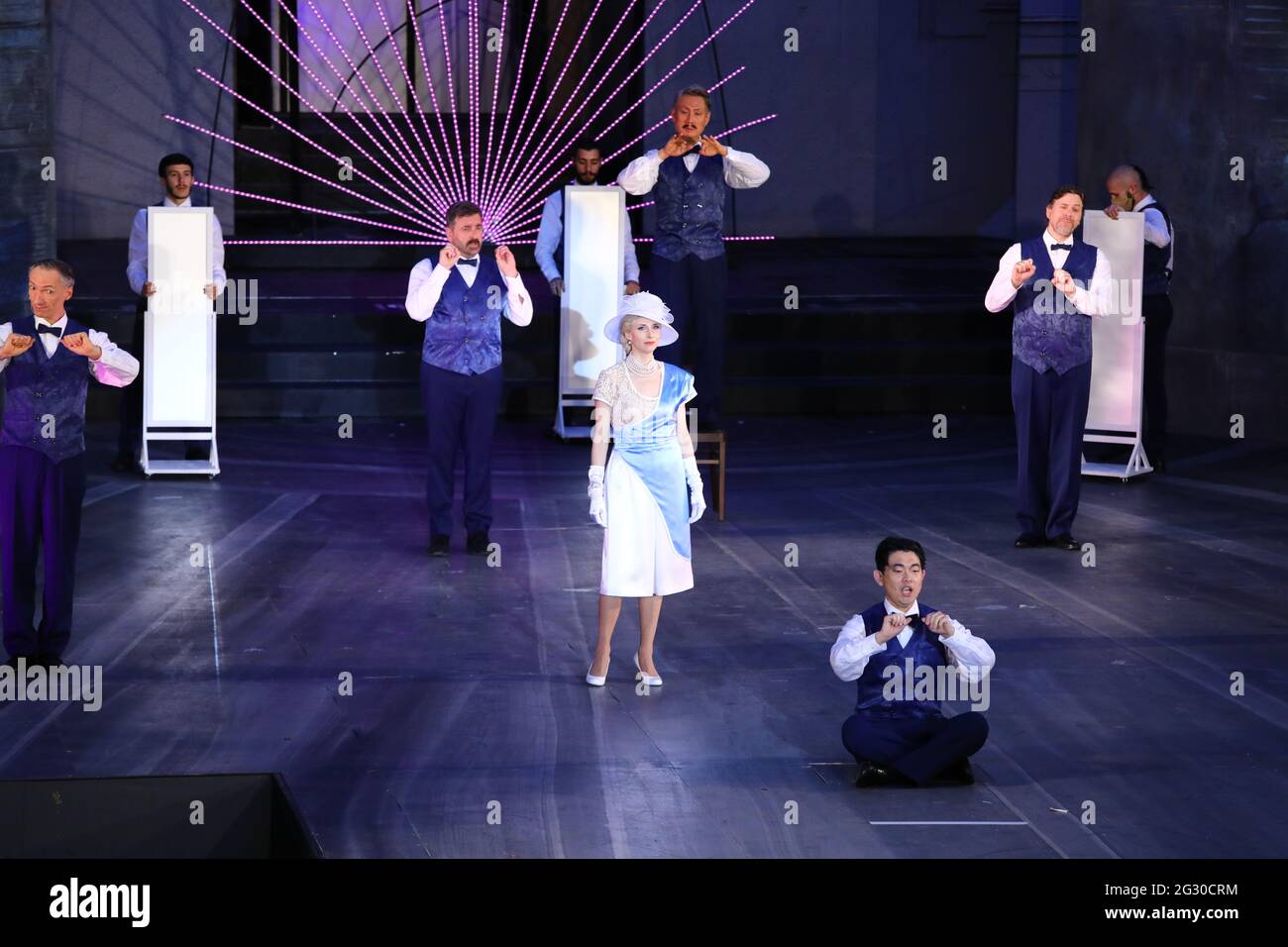 Premiere: Musical "Evita" , in den Hauptrollen Anna Gössi,Max Dollinger ...