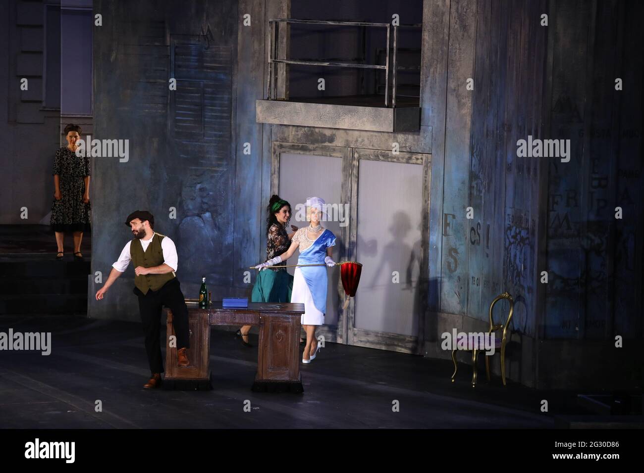 Premiere: Musical "Evita" , in den Hauptrollen Anna Gössi,Max Dollinger ...