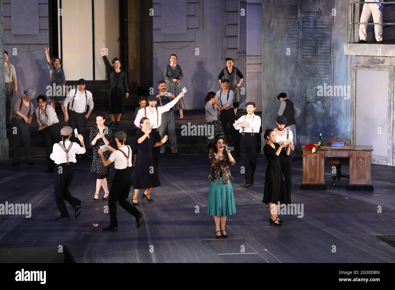 Premiere: Musical "Evita" , in den Hauptrollen Anna Gössi,Max Dollinger ...