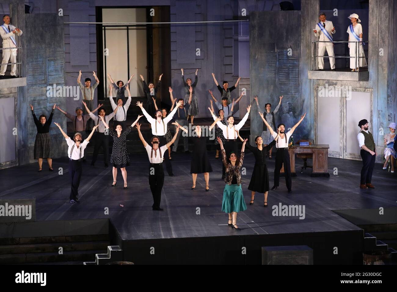 Premiere: Musical "Evita" , in den Hauptrollen Anna Gössi,Max Dollinger ...